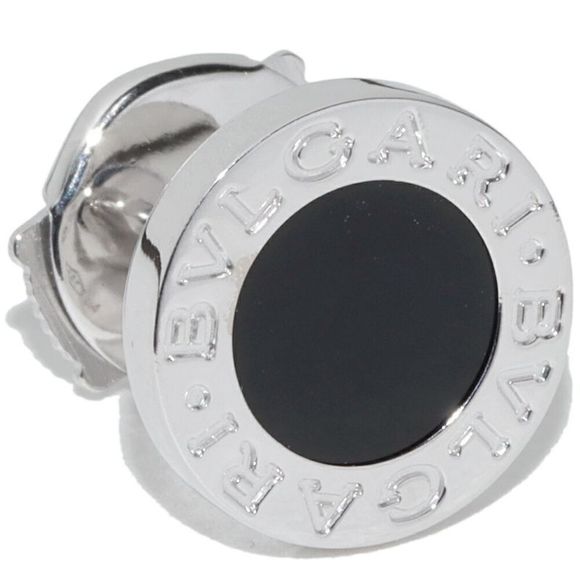 BVLGARI | Jewelry | Bulgari Earrings 8k White Gold Onyx Bulgari Single ...